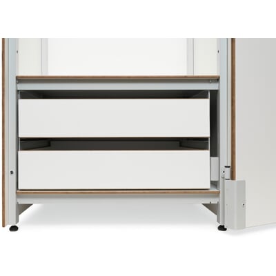 Schubkasten zu Schrank P100, Weiß / RAL 7035 Lichtgrau | Manufactum