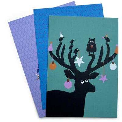 Postkarten-Set Tierische Weihnachten | Manufactum