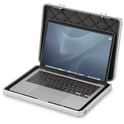 Aluminum laptop sleeve, Silver colors | Manufactum