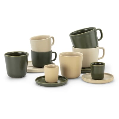 Kaffeetasse, Mattgrün | Manufactum