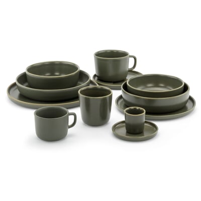 Kaffeetasse, Mattgrün | Manufactum