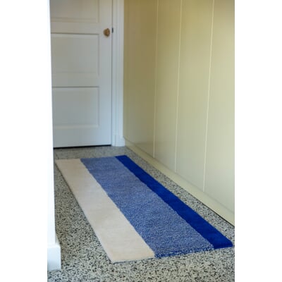 Tapijt Lex, Blauw-Wit, Strips | Manufactum