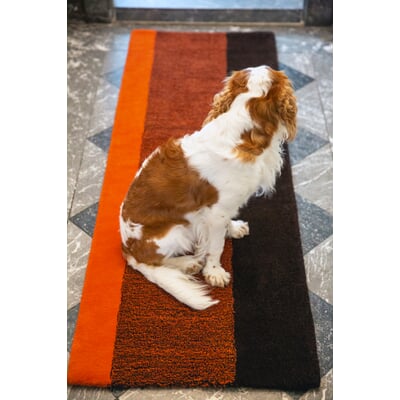 Tapijt Lex, Oranjebruin, Strips | Manufactum