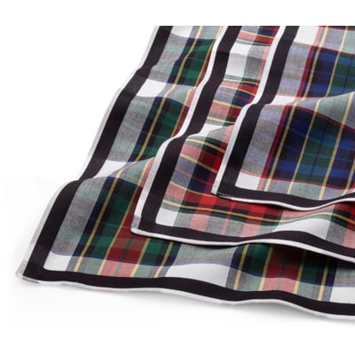 Herenzakdoek geruit patroon | Manufactum