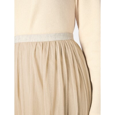 Dames Tule Rok Lang, Licht beige | Manufactum