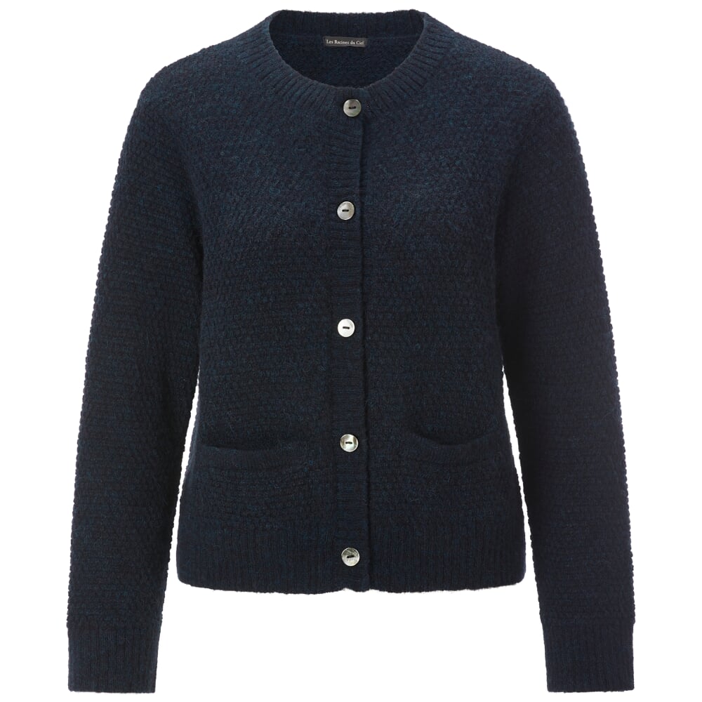 Dames vest alpaca, Donkerblauw | Manufactum