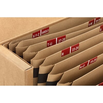 Fan folder cardboard, Brown | Manufactum