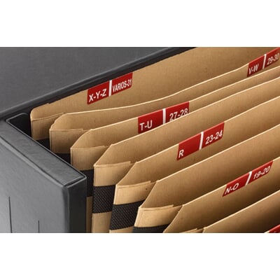 Fan folder cardboard, Black | Manufactum