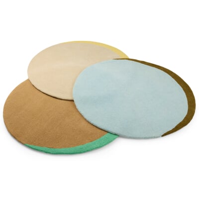 Eclipse carpet, Brown-Mint, Ø 120 cm | Manufactum