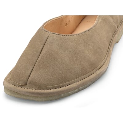Damenslipper Rauleder, Taupe | Manufactum