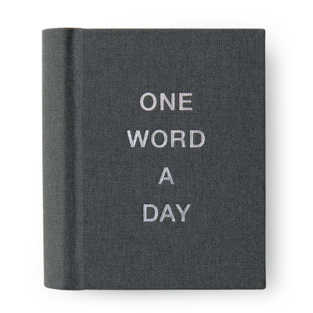 Notitieboek Eén woord per dag, Grijs | Manufactum