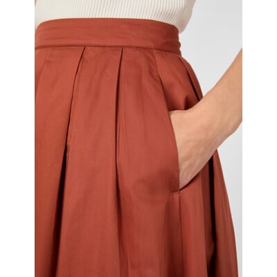 Damesrok katoen satijn, Roest rood | Manufactum
