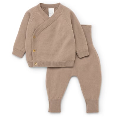 Baby-Wickeljacke Merinowolle, Cappuccino | Manufactum