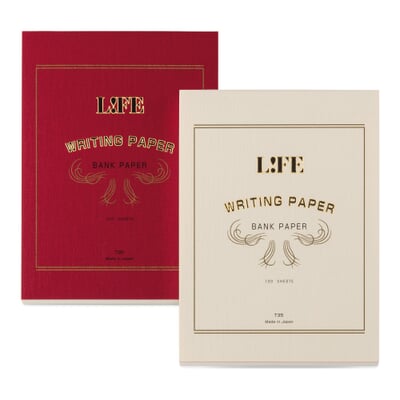 Bloc-notes Bank Paper, Enveloppe rouge | Manufactum