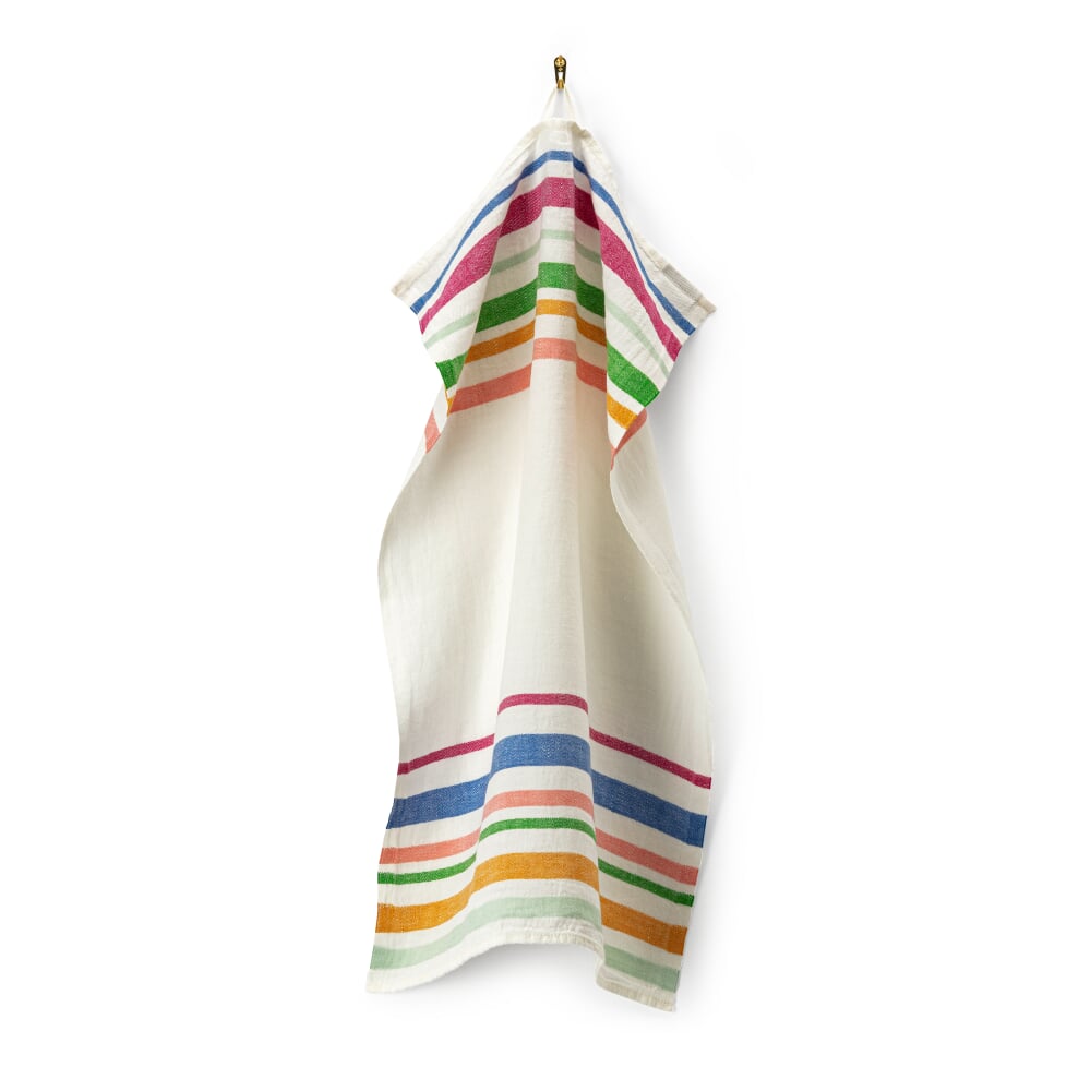 Theedoek gekleurd gestreept | Manufactum