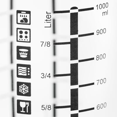 Gobelet gradué en verre borosilicaté | Manufactum