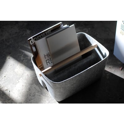 Kata krantenmand, Grijs | Manufactum