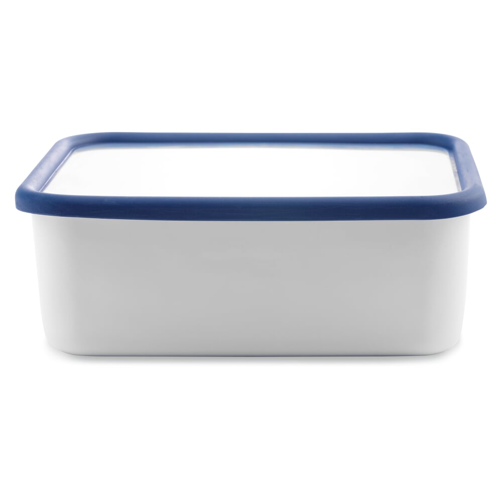 Opslagcontainer Email Blauw Wit, 2,8 l | Manufactum