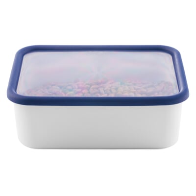 Opslagcontainer Email Blauw Wit, 1,9 l | Manufactum