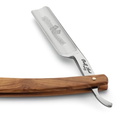 Ralf Aust Straight Razor Full Hollow Grind, Spaans hoofd, Handvat van ...