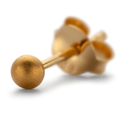 Oorbellen Satijn Bal, Goud | Manufactum