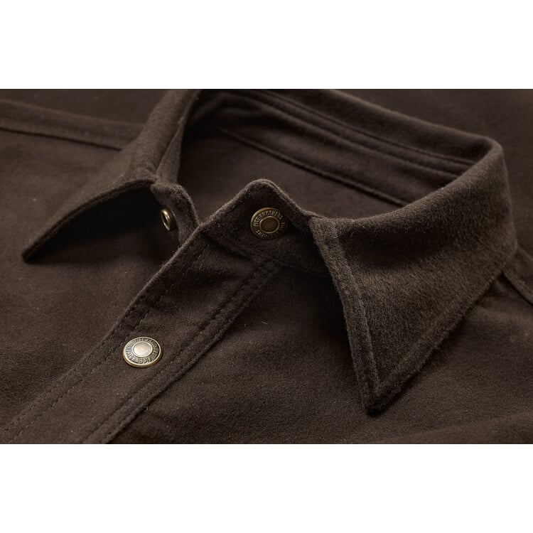 Herren-Hemdjacke Moleskin, Braun | Manufactum
