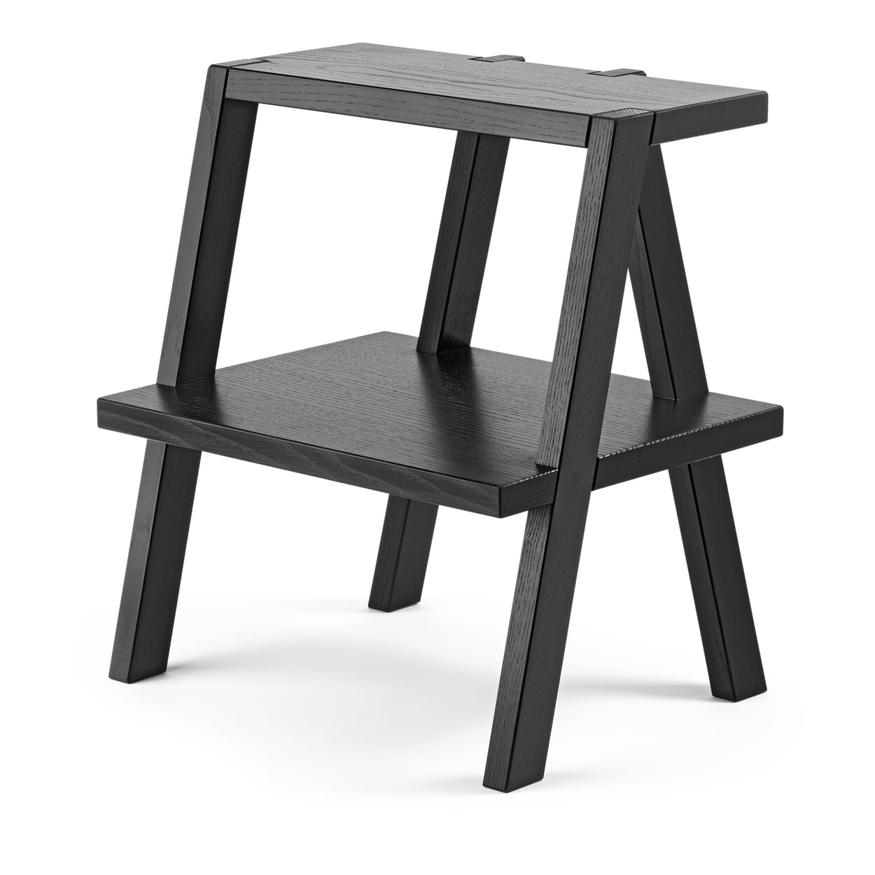 Tritthocker „AEKI“, Eschenholz schwarz | Manufactum