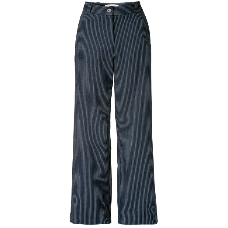 Damen-Marlenehose Nadelstreifen, Dunkelblau | Manufactum