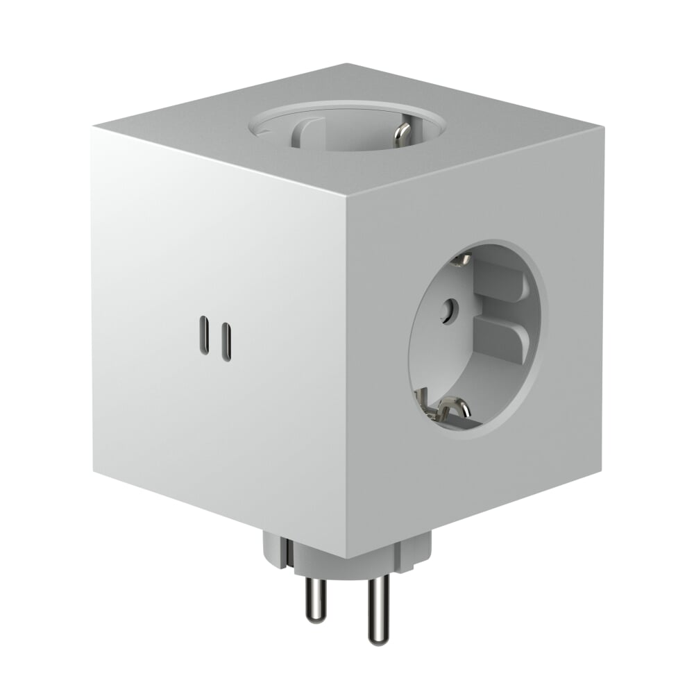 Steckdose Square 2, Mattgrau | Manufactum