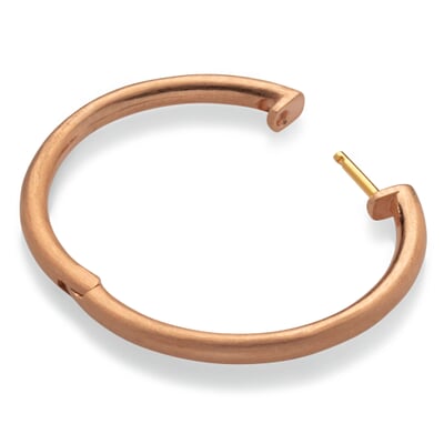 Creole round tube, rose gold plated | Manufactum