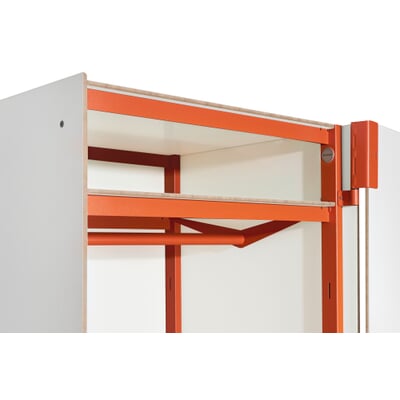 Kleiderstange zu Schrank P100, RAL 2001 Rotorange | Manufactum
