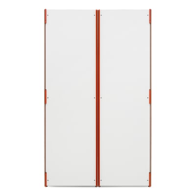 Schrank P100, Weiß / RAL 2001 Rotorange | Manufactum