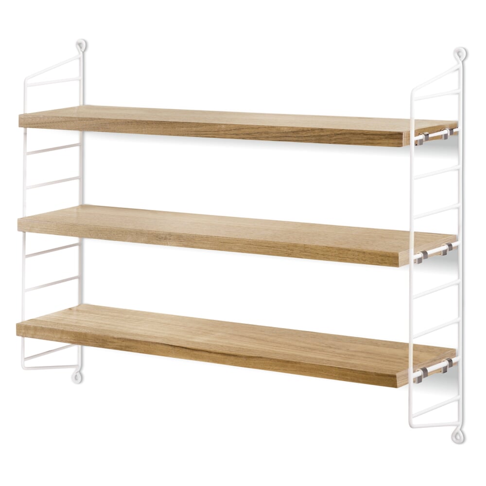 Regal String® Pocket, Eiche / Weiß | Manufactum