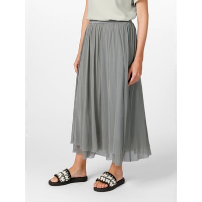 Dames Tule Rok Lang, Groen-grijs | Manufactum