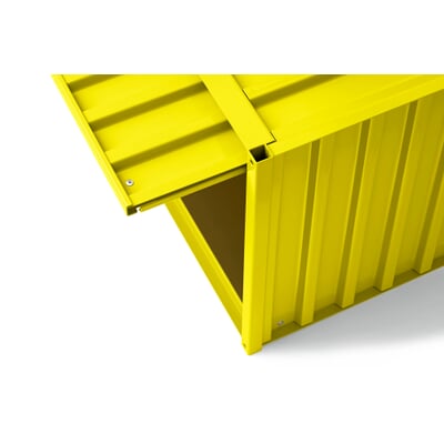 Container DS, mit Schloss, RAL 1016 Schwefelgelb | Manufactum