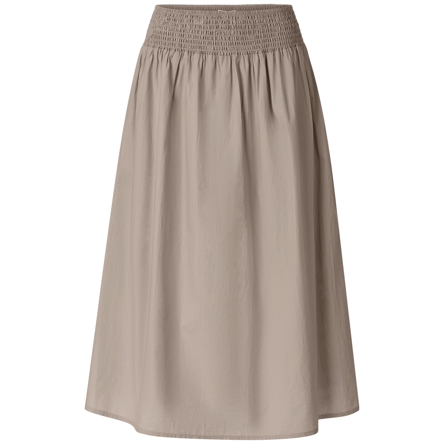 Dames Midi rok brede tailleband, zand | Manufactum
