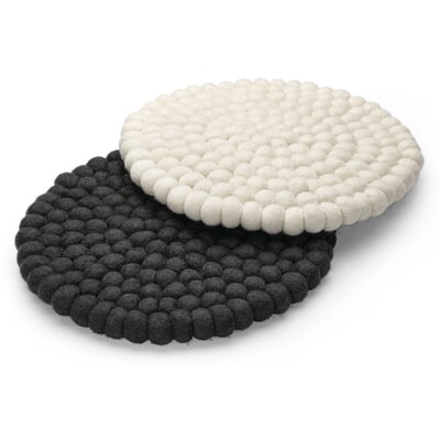 Vilt onderzetter ballen, Antraciet | Manufactum