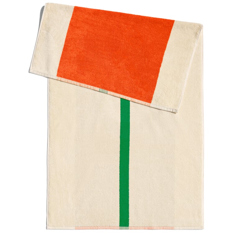 Kleuren op het strand handdoek, Oranje / Groen | Manufactum