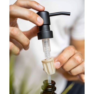 Pompkop® roestvrij staal, Zwart | Manufactum