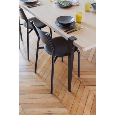 TT table leg, Graphite black RAL 9011 | Manufactum